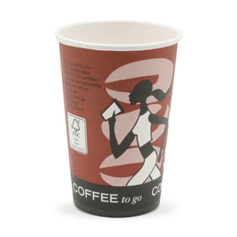 Kaffeebecher, Pappe, Coffee to go "Coffee Grabbers" - 10oz, 250ml